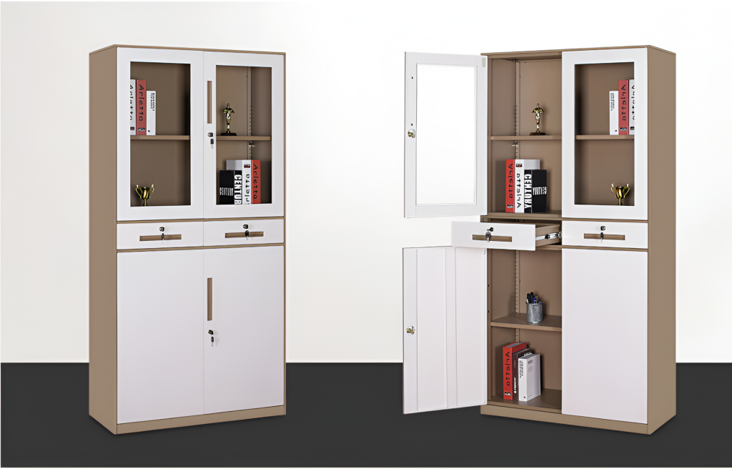 Steel office 2-door cabinet - Aspen